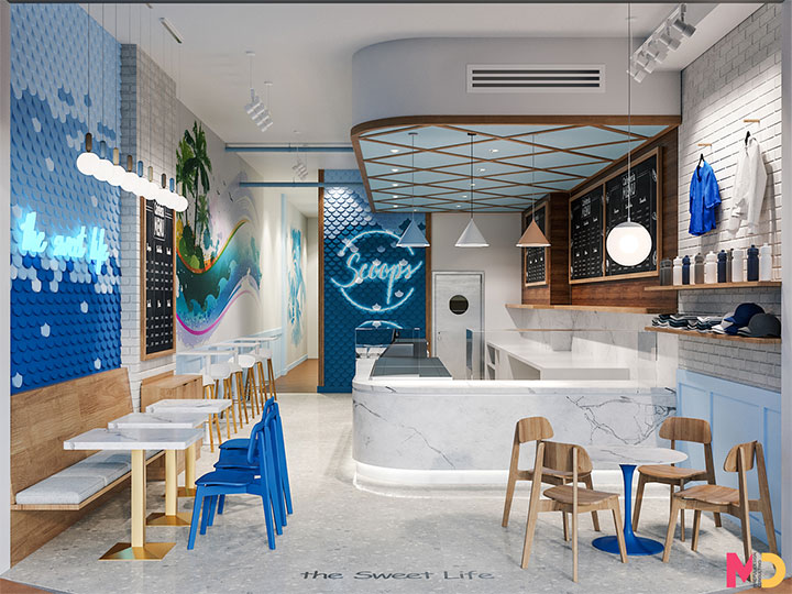 Ocean and Beach-Inspired Ice-Cream Shop Opens Its Second Location